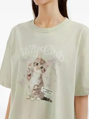 B+AB Cat Print T-shirt