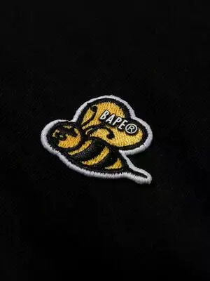 A BATHING APE Bee Logo-embroidered Cotton T-shirt
