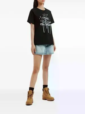 MINI CREAM Star Patch Denim Mini Skirt - Blue