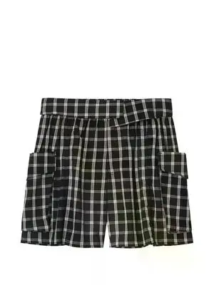 B+AB Check Pattern Shorts