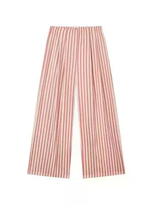 B+AB Striped Wide-leg Trousers - Pink