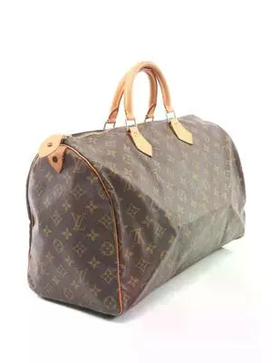 LOUIS VUITTON Monogram Speedy 40 Tote Bag - Brown