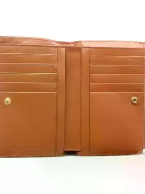 Bottega Veneta 2000s Intrecciato Bi-fold Wallet - Brown