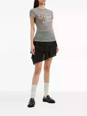 B+AB Ribbed Graphic Print T-shirt