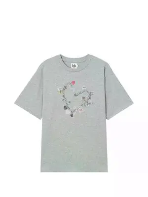 B+AB Heart Print T-shirt