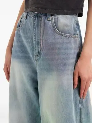MINI CREAM Faded Wing-print Jeans