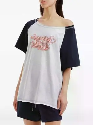 B+AB Raglan-sleeve Slogan-print Pajamas