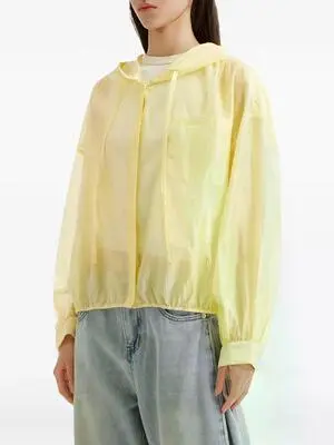 B+AB Sheer Drawstring Hood Jacket