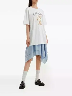 B+AB Tiered Asymmetric Short Skirt