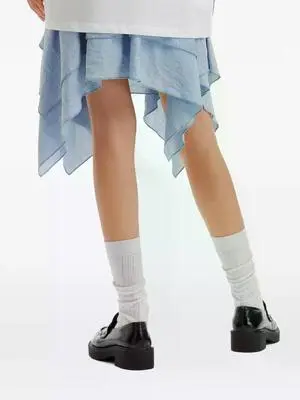 B+AB Tiered Asymmetric Short Skirt