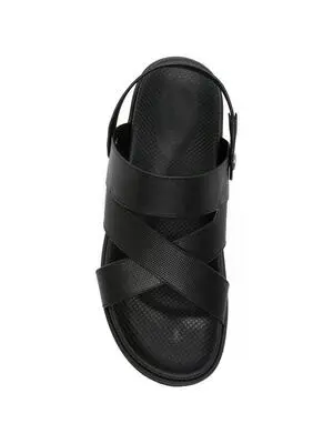 SERGIO MORETTI FIRENZE Crossover Strap Slingback Sandals