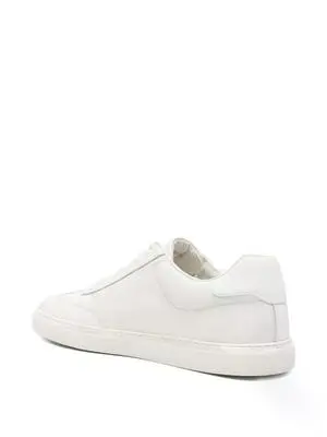 SERGIO MORETTI FIRENZE Leather Lace-up Sneakers - White