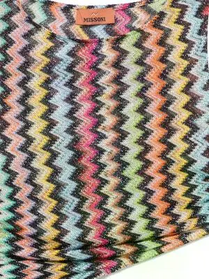 Missoni Zigzag-knit Cut-out Beach Dress