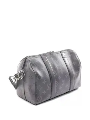 LOUIS VUITTON Keepall Monogram Eclipse Shoulder Bag - Black