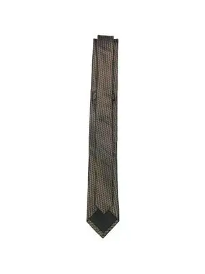 Karl Lagerfeld Houndstooth Jacquard Neck Tie