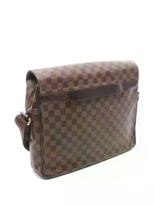 LOUIS VUITTON Damier Ebene Shelton Shoulder Bag - Brown
