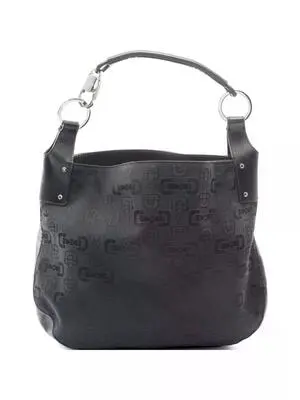 Gucci Patterned Shoulder Bag - Black