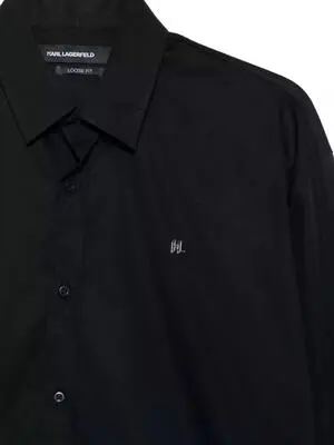 Karl Lagerfeld Logo-embroidered Loose-fit Shirt