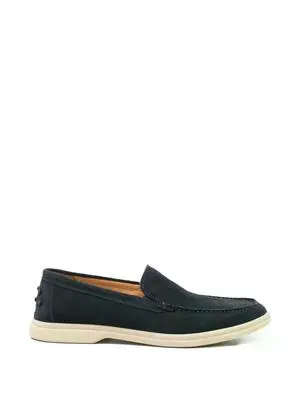 SERGIO MORETTI FIRENZE Stud-embellished Suede Loafers
