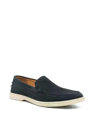 SERGIO MORETTI FIRENZE Stud-embellished Suede Loafers