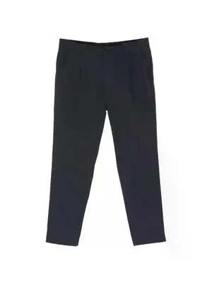Karl Lagerfeld Logo-plaque Tapered Trousers - Blue