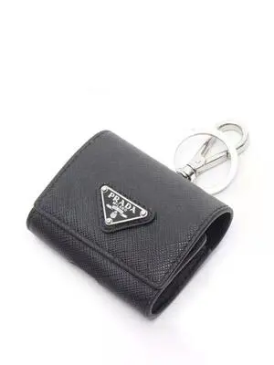 Prada 2020s Saffiano~leather Airpods Case - Black