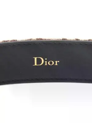 Dior Oblique Canvas And Leather Belt