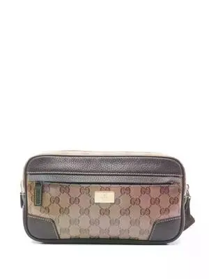 Gucci Gg Crystal Cross Body Bag - Brown