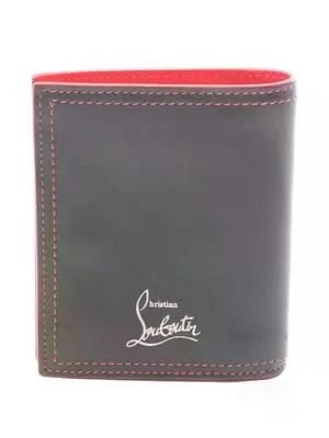CHRISTIAN LOUBOUTIN Paros Contrast-stitch Bi-fold Wallet - Black