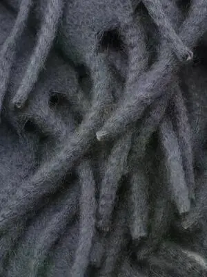 Hermès Fringed Logo-embroidered Shawl