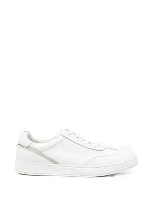 SERGIO MORETTI FIRENZE Panelled Lace-up Sneakers - White