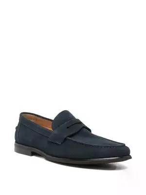 SERGIO MORETTI FIRENZE Suede Penny Loafers