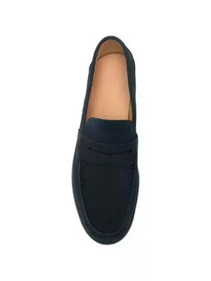 SERGIO MORETTI FIRENZE Suede Penny Loafers