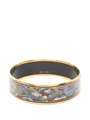 Hermès 2020s Cloisonné Email Gm Bangle