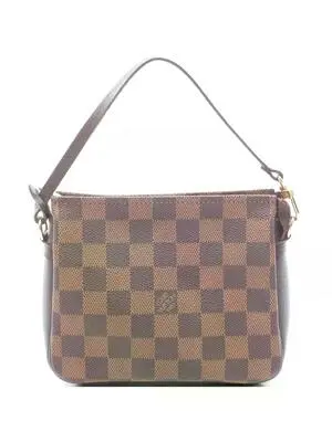 LOUIS VUITTON 1999 Troussse Damier Ebène Tote Bag - Brown