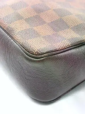 LOUIS VUITTON 1999 Troussse Damier Ebène Tote Bag