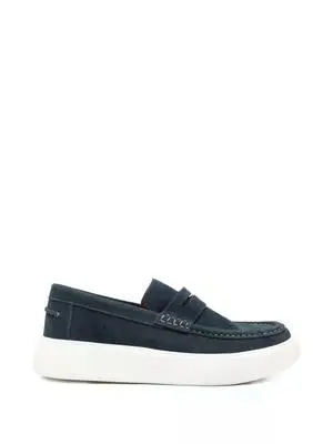 SERGIO MORETTI FIRENZE Suede Loafers - Blue