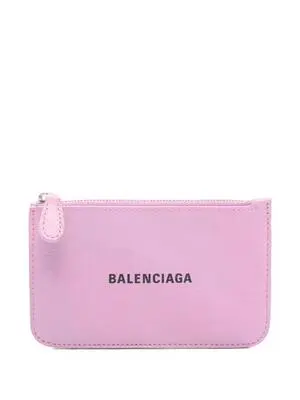 Balenciaga 2000s Cash Leather Card Case - Pink