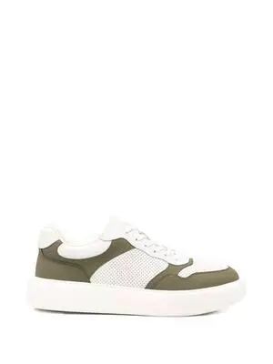 SERGIO MORETTI FIRENZE Perforated Detail Sneakers - Green