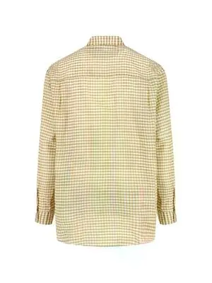 Auralee Airy Gingham-check Shirt