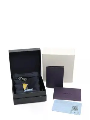Prada Symbole Triangle Clip-on Earrings