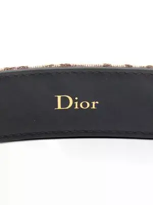 Dior Oblique Canvas And Leather Trim Belt