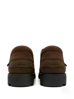 Paraboot Dark Nubuck Boat Shoes