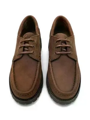 Paraboot Dark Nubuck Boat Shoes