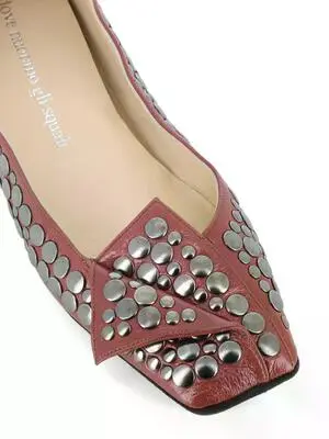 DOVE NUOTANO GLI SQUALI Embellished Leather Ballet Flats