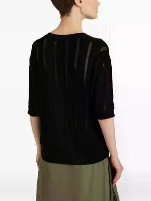 SLOWEAR Zanone Ribbed V-neck Sweater
