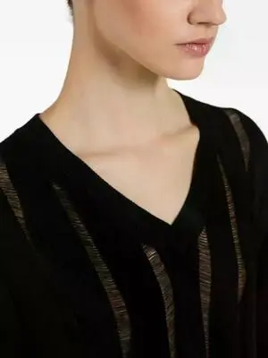 SLOWEAR Zanone Ribbed V-neck Sweater