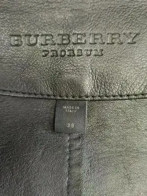 Burberry Peplum Leather Jacket