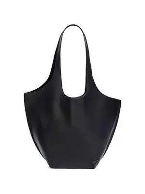 Attico Large La Scoop Shoulder Bag - Black