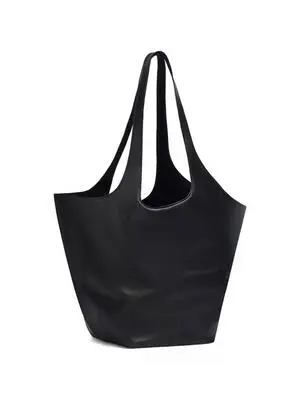 Attico Large La Scoop Shoulder Bag - Black